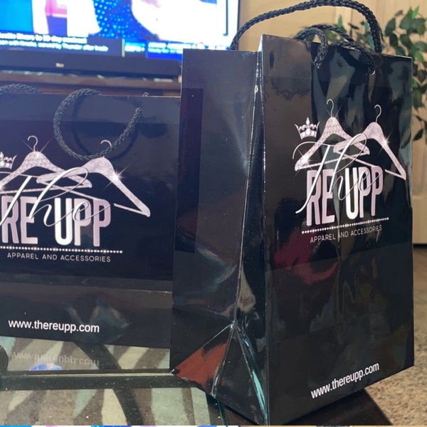 Custom Logo Gift Bags: Personalized Paper Bag for Business - Etsy