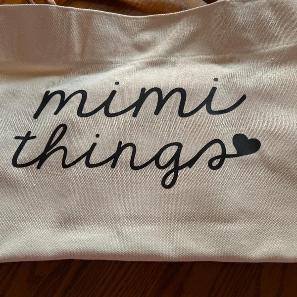 Grandma Things Tote Bag -personalized Gigi Gift-new Grandma Gift ...