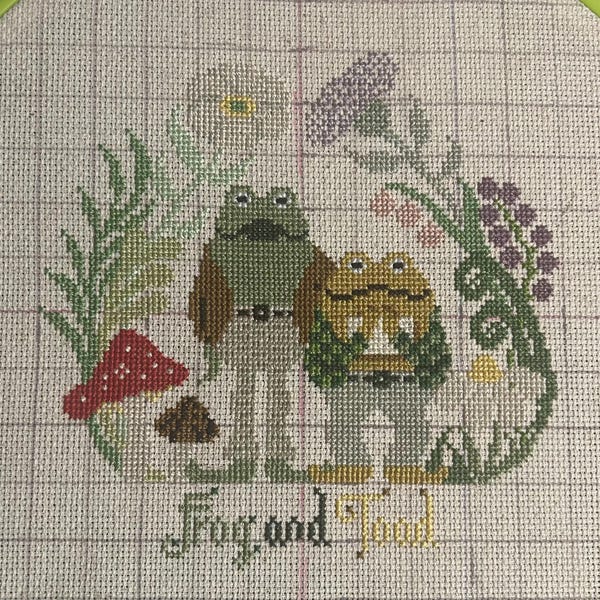 Frog and Toad Cross Stitch Book | Noriko so | English Translation ...