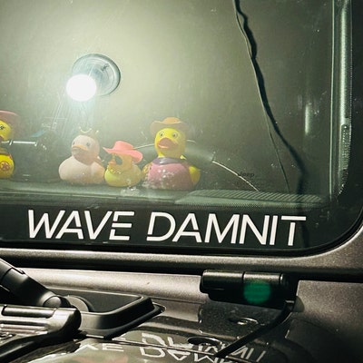 Wave Damnit Decal - Etsy