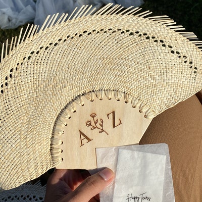 Palm Personalized Hand Fans / Wooden Fan / Traditional Mexican Wedding ...