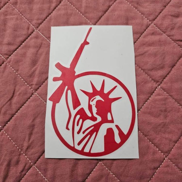 Statue of Liberty With Gun Sticker, Pro Gun Sticker, Pro Gun Decal, 2nd ...