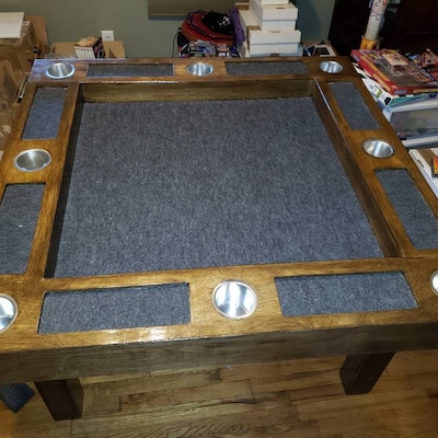 Board Game Table With Removable Topper, RPG Gaming Table, Convertible ...