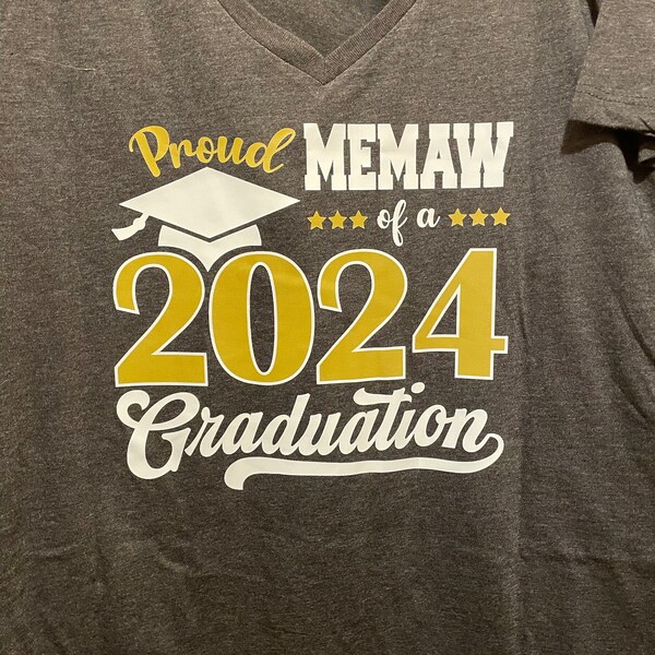 Proud of A Class of 2024 Graduation Shirt, Custom Graduation Tshirt ...
