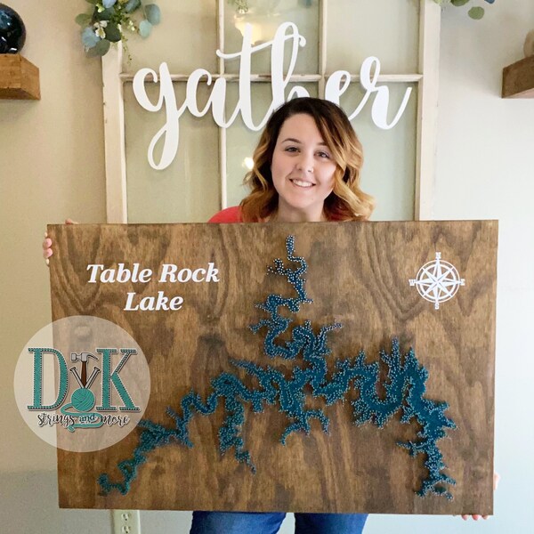 Table Rock Lake Map Shape Instant Download EPS SVG DXF Table Rock Lake ...