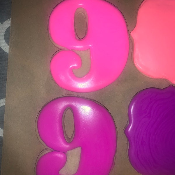Chubby Number 6 or 9 With Cutout - Etsy