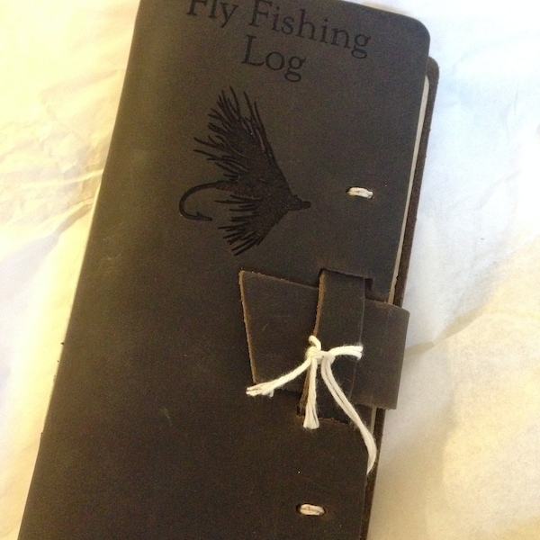Fly Fishing Log Premium Leather Custom Engraved and Personalized as ...