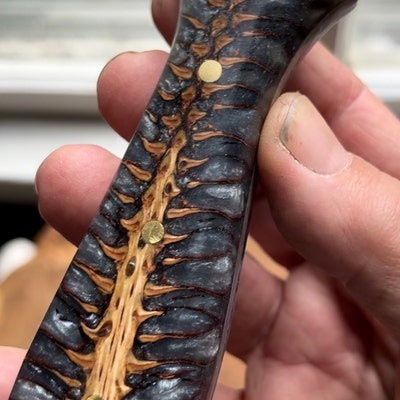 3D Printed Knife Scale Design in Blaze Orange and Lime Green Knife ...