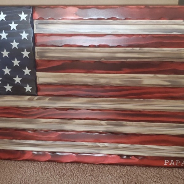 Rustic Wooden American Flag Challenge Coin/zippo Holder Challenge Coin ...