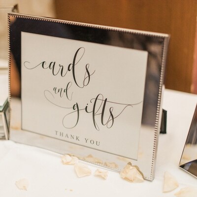 Cards and Gifts Sign,wedding Signs,wedding Cards Sign,card Table Sign ...