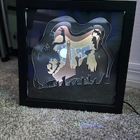 Godzilla Shadow Box SVG Digital Download Files Light Box - Etsy Canada