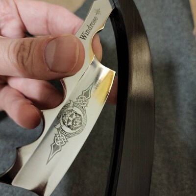 Straight Razor by Windrose 6/8th Viking VK1 Smile Ebony Handle Shave ...