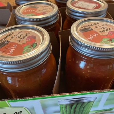 Personalized Salsa Canning Labels Salsa Canning Stickers Mason Jar ...
