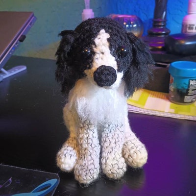 Crochet Pattern for Finnly, Realistic Crochet Border Collie Dog ...