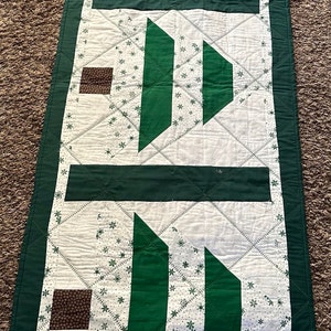 Evergreen Quilt Block Pattern, Tree Block Traditional Piecing, Quilted ...