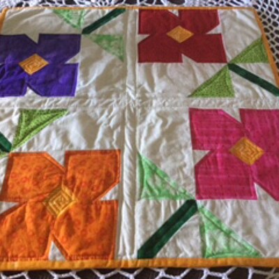 PDF Pattern for Spring Flower Quilted Table Topper - Etsy