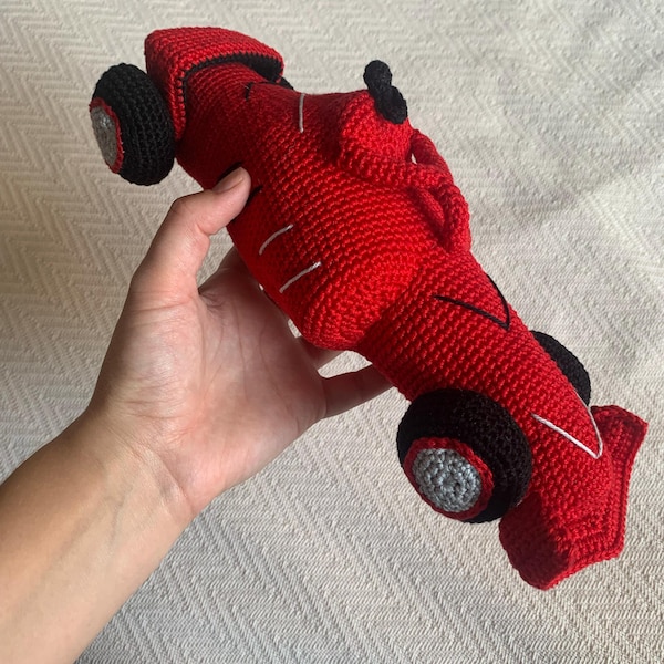 Formula 1 Race Car Amigurumi PDF CROCHET PATTERN F1 Racing Vehicle Toy ...