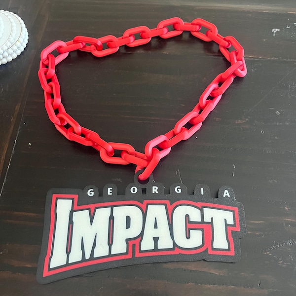 Custom Fan Chain Giant Logo Necklace Sports Homerun Turnover Jumbo ...