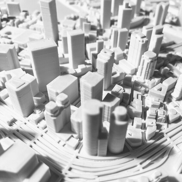 3D Boston | Digital Files | 3D STL File | Boston 3D Map | 3D City Art ...