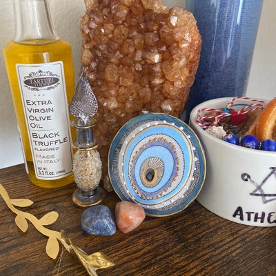 Table Ornament With Evil Eye Wooden Evil Eye Talisman Evil Eye - Etsy