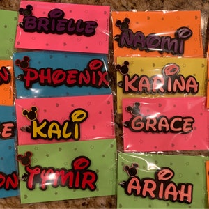 Custom Disney Keychain, Disney Name Key Chain, Disney Name Tags ...