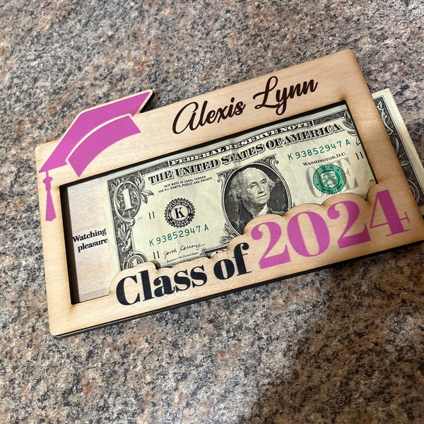 Graduation Money Holder Personalized, Graduation Gift, Class of 2025 ...