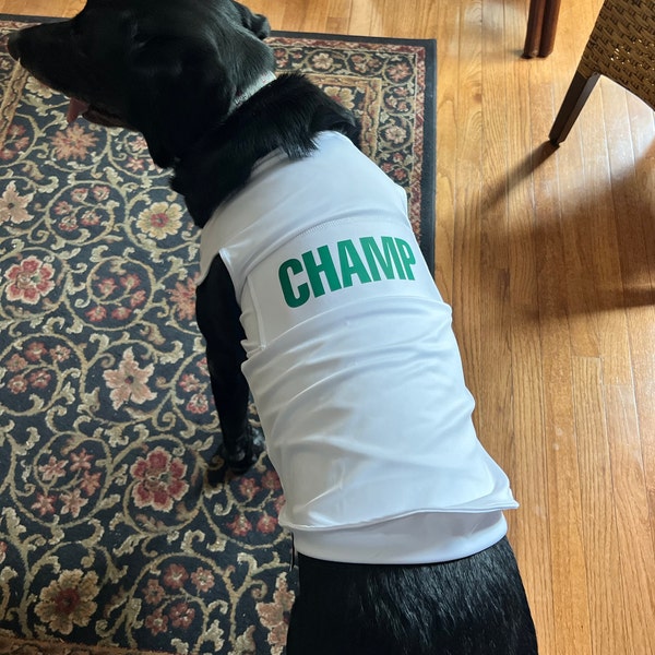 Golf Caddie Bib for Dogs With Name Badge on Back of Caddy Bibs White ...