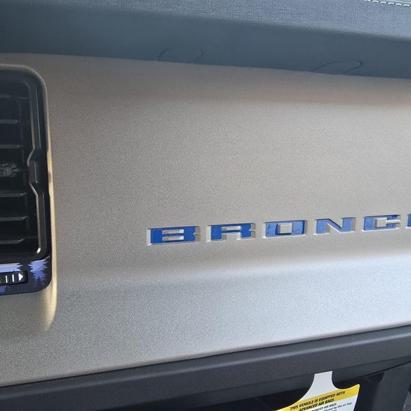 Vinyl Letter Dash Inlays Fit 2021 Thru 2024 Bronco - Etsy