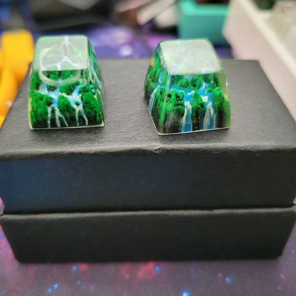 Mystery Forest Keycap, Nature Keycap, Landscape Keycap, Artisan Keycap ...