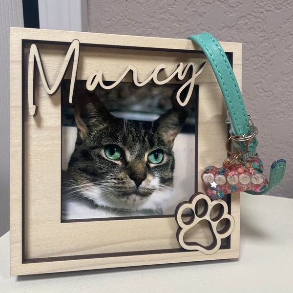 Personalized Cat Frame Custom Cat Name Picture Frame Gifts for Cat ...