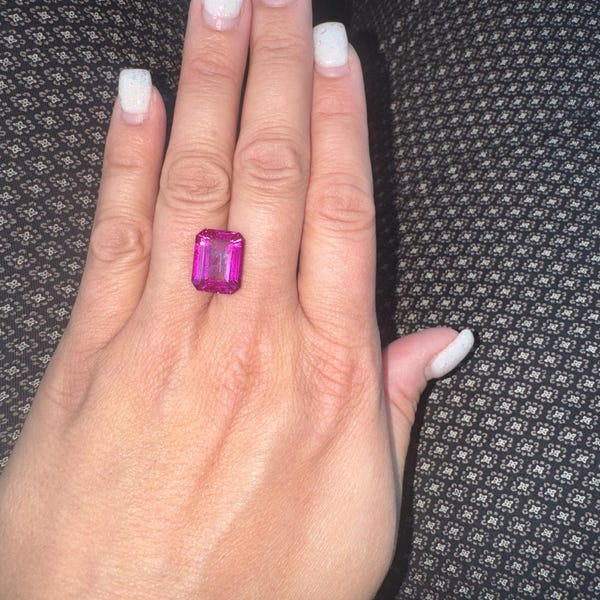 AAA 16 MM Ceylon Padparadscha Sapphire Gemstone Cut, Fantasy Hand ...