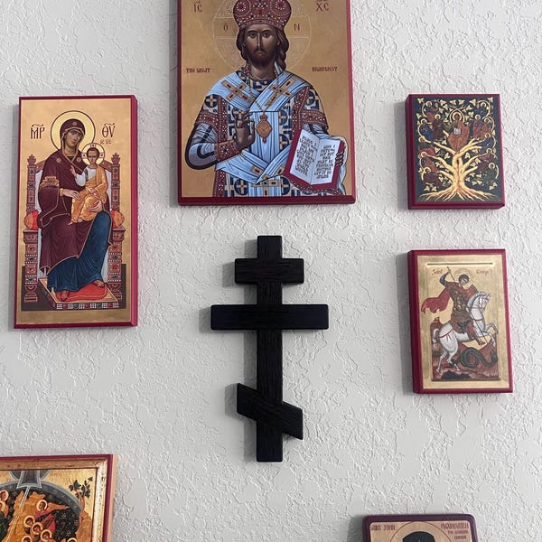 Morado Wooden Orthodox Wall Cross - Etsy