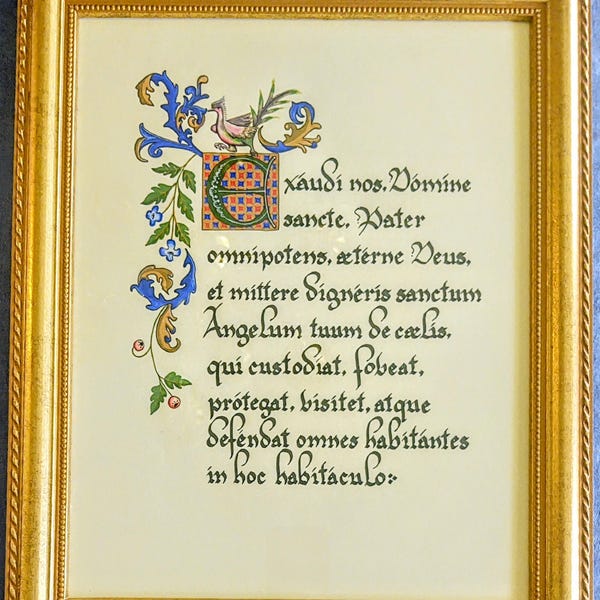 Custom Medieval Scroll With Calligraphy and Illumination - Etsy