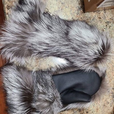 Beaver Fur Can and Bottle Cooler/cozy With Pink Neoprene Insert listing ...