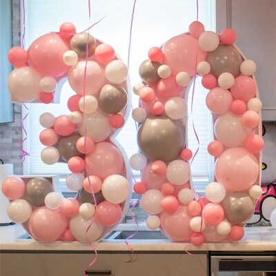 2D Giant Number or Letter 3 Feet Tall party Prop Custom to Any Birthday ...