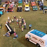 1:64 Miniature Human Figures Resin / Unpainted Great for Dioramas Hot ...