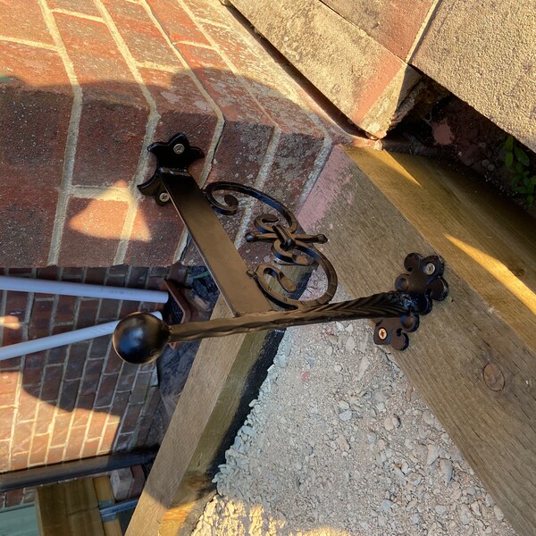 Wrought Iron Grab Handle / Rail - Etsy UK