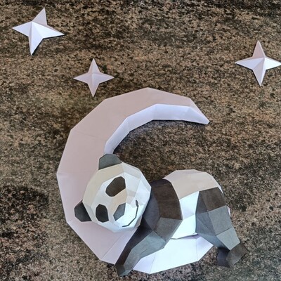 Deer Head Wall Trophy Papercraft Template, Origami, PDF Download DIY - Etsy