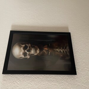 Renaissance Skeleton Painting, Vintage Poster, Art Poster Print, Dark ...