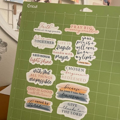 Bible Verse Sticker Bundle, Religious Quote Stickers, Religious ...