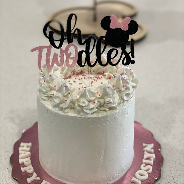 Oh Twodles Cake Topper, I'm Twodles Cake Topper, Girls 2nd Birthday ...