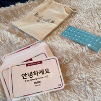 PRINTED Pocket-sized Korean Basic Phrases Dialogue Flashcards ...