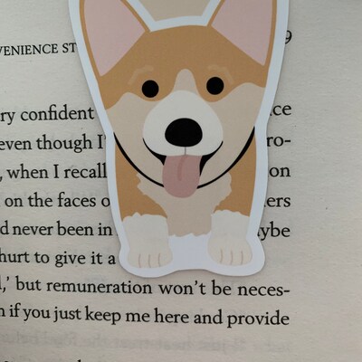 Corgi Dog Magnetic Bookmark jumbo - Etsy