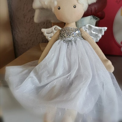 Rag Doll Christmas Angel, Bright Gift Soft Doll, Stuffed Cloth Doll ...