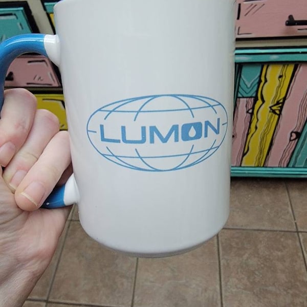 Initech Office Space Mug (blue Handle) - Gift Movie Fictional Brand ...