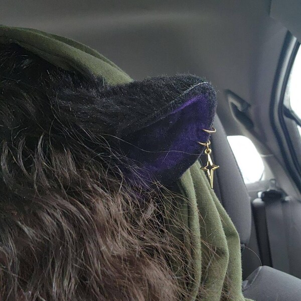 Night Moth Wolf Ears | Gray Wolf Ears | Realsitic Wolf Ears | Dog Ears ...