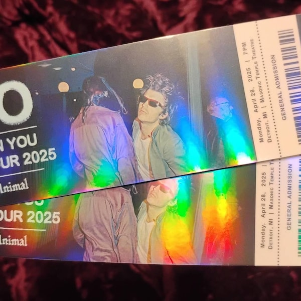 Djo Tour Custom Personalized Concert Ticket - Etsy