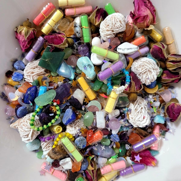 1oz (30g) Crystal Chip Bags, Gemstone Chip Bags - American Seller - - Etsy