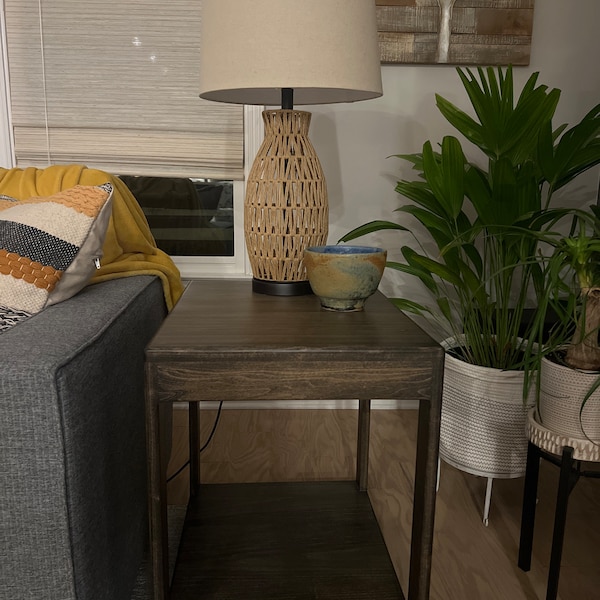 Minimalist Hardwood End Table With Modern Design - Etsy
