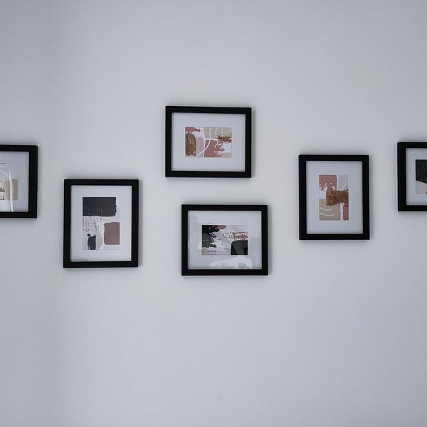 Abstract Print Set of 3, Green Printable Wall Art, Hallway Poster Set ...